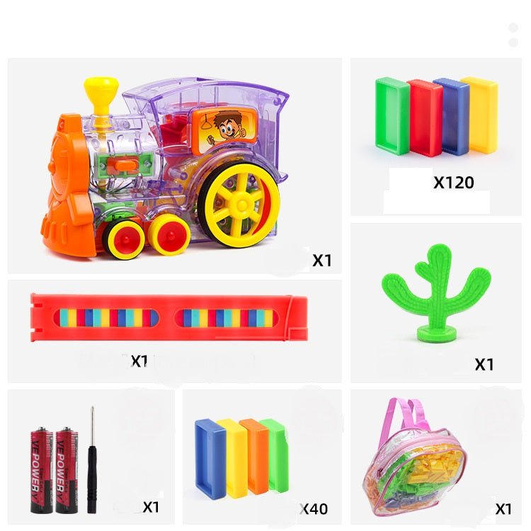 Domino Train Toy with Automatic Dispenser - Creative Fun for Kids ...
