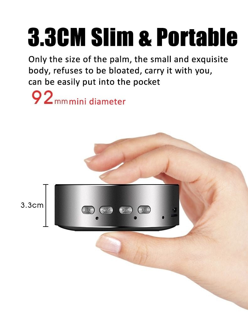 Mini Wireless Bluetooth Speaker - Small and Powerful Sound System ...