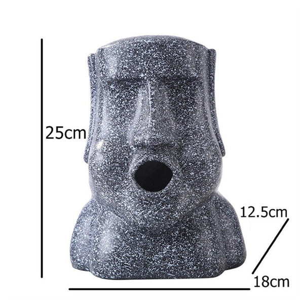Moai Stone Tissue Box: Unique Easter Island Tissue Holder – Normanharvey