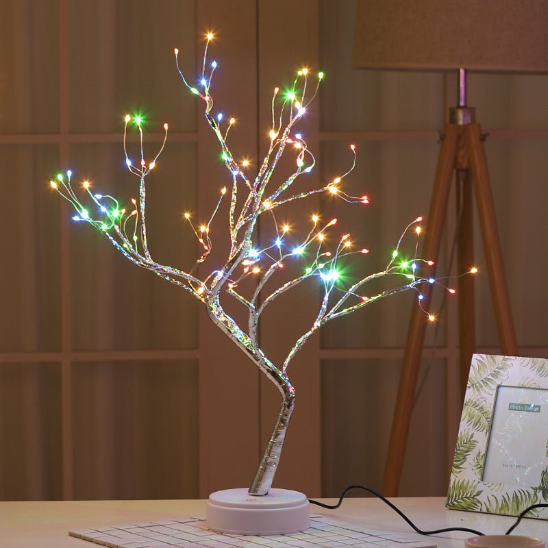 Tree Light Touch Switch Pearl Star Night Light Set - Perfect for Sleep ...